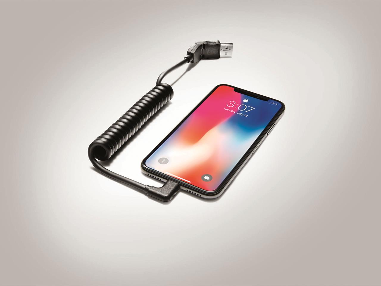 Audi USB Charging Cable (Apple Lightning Connector) Angled: RACCAR ...