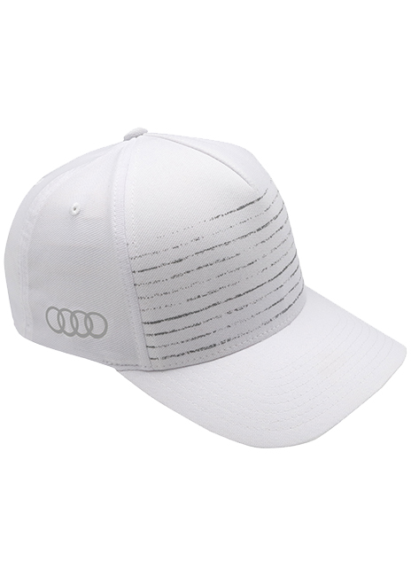 Audi White Striped Hat: RACCAR Automotive