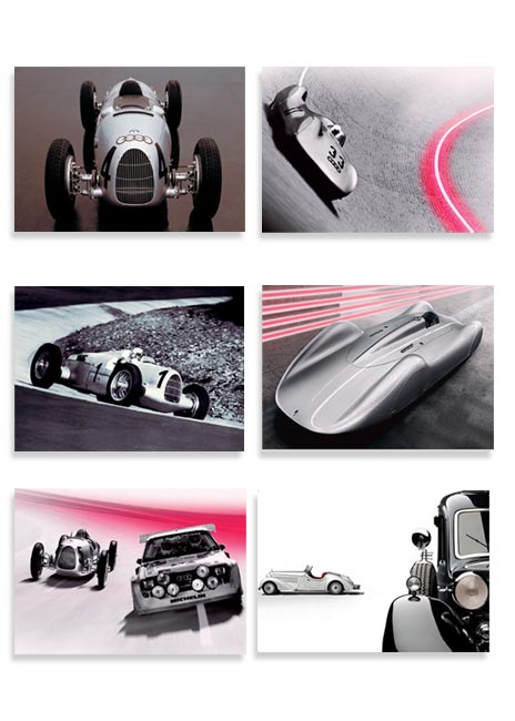 Audi Heritage Postcard Set: RACCAR Automotive