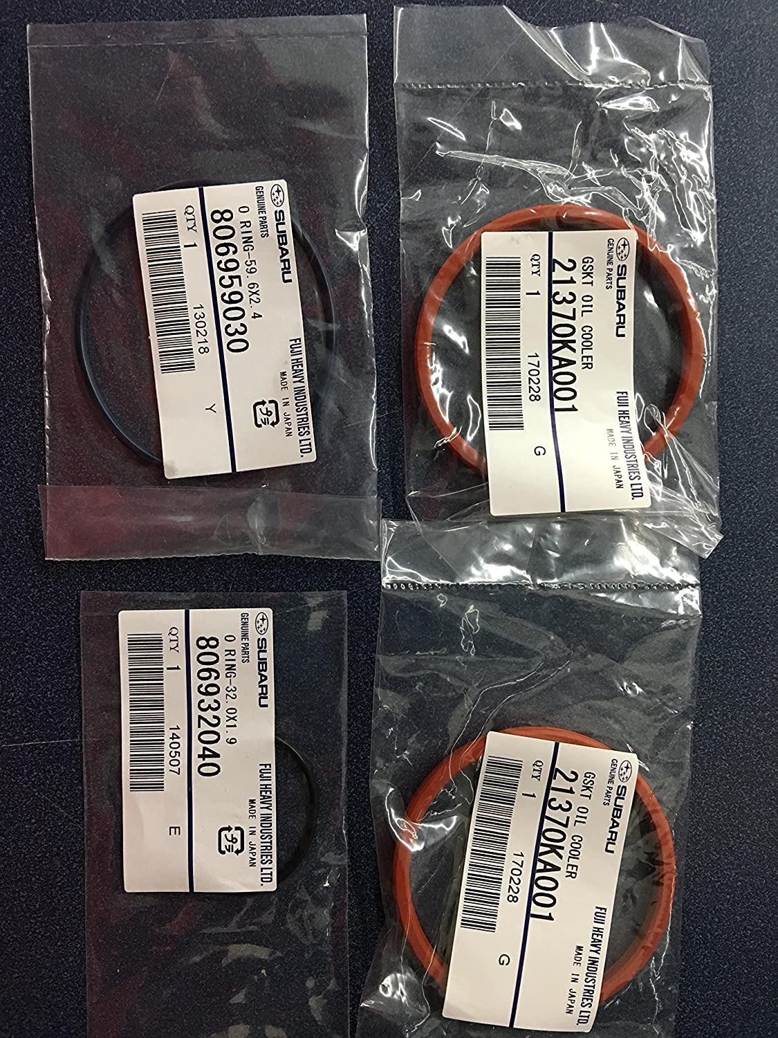 Subaru Oil Cooler O-Ring Rebuild Kit: RACCAR Automotive