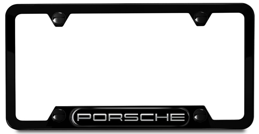 Porsche "PORSCHE" Stainless-Steel License Plate Frame: RACCAR Automotive