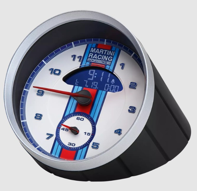 Porsche MARTINI RACING Tabletop Clock: RACCAR Automotive