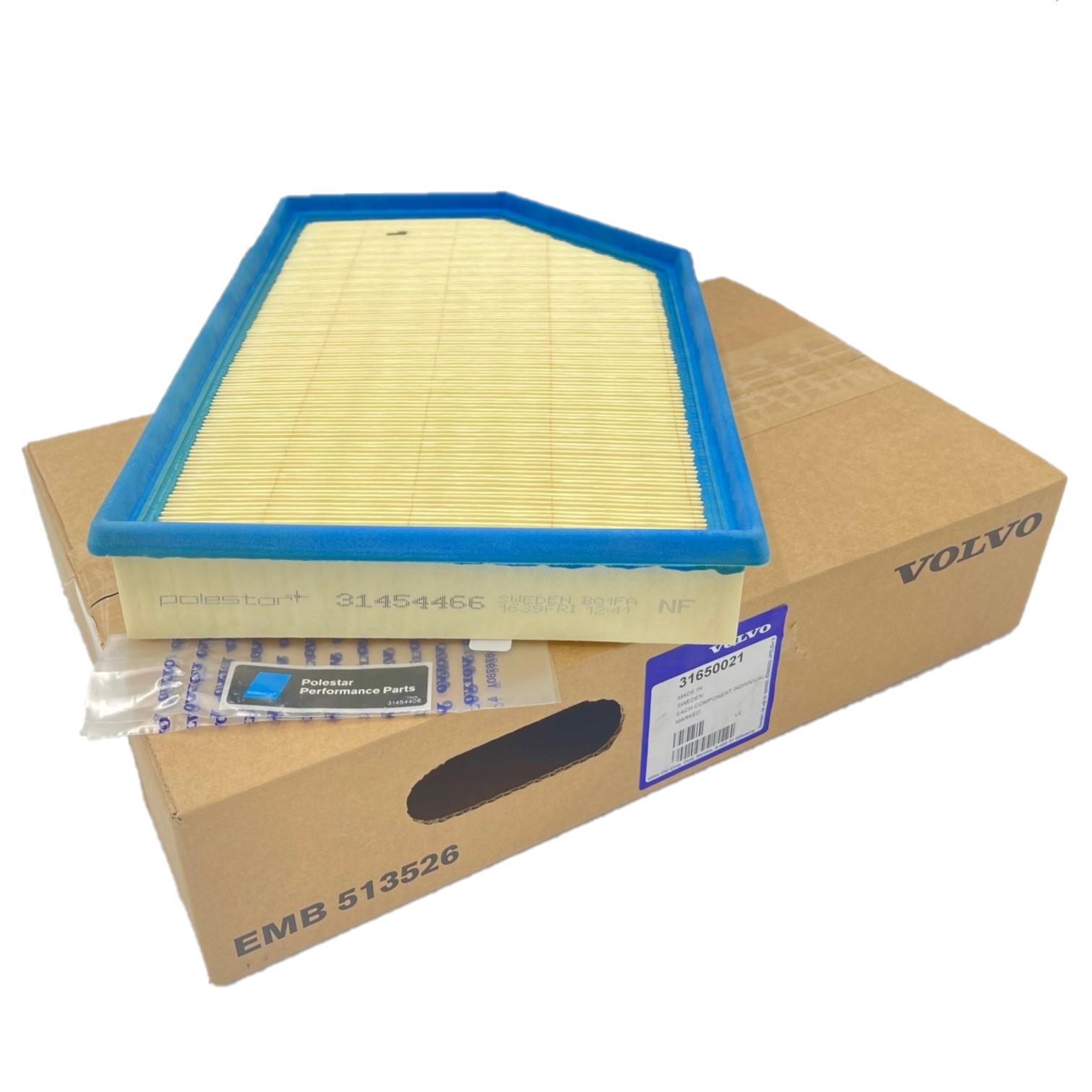 Genuine Volvo 31650021 Polestar Engine Air Filter S60 V60 XC60 B4204T ...