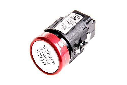 Audi Start/Stop Switch (Chrome/Red): RACCAR Automotive