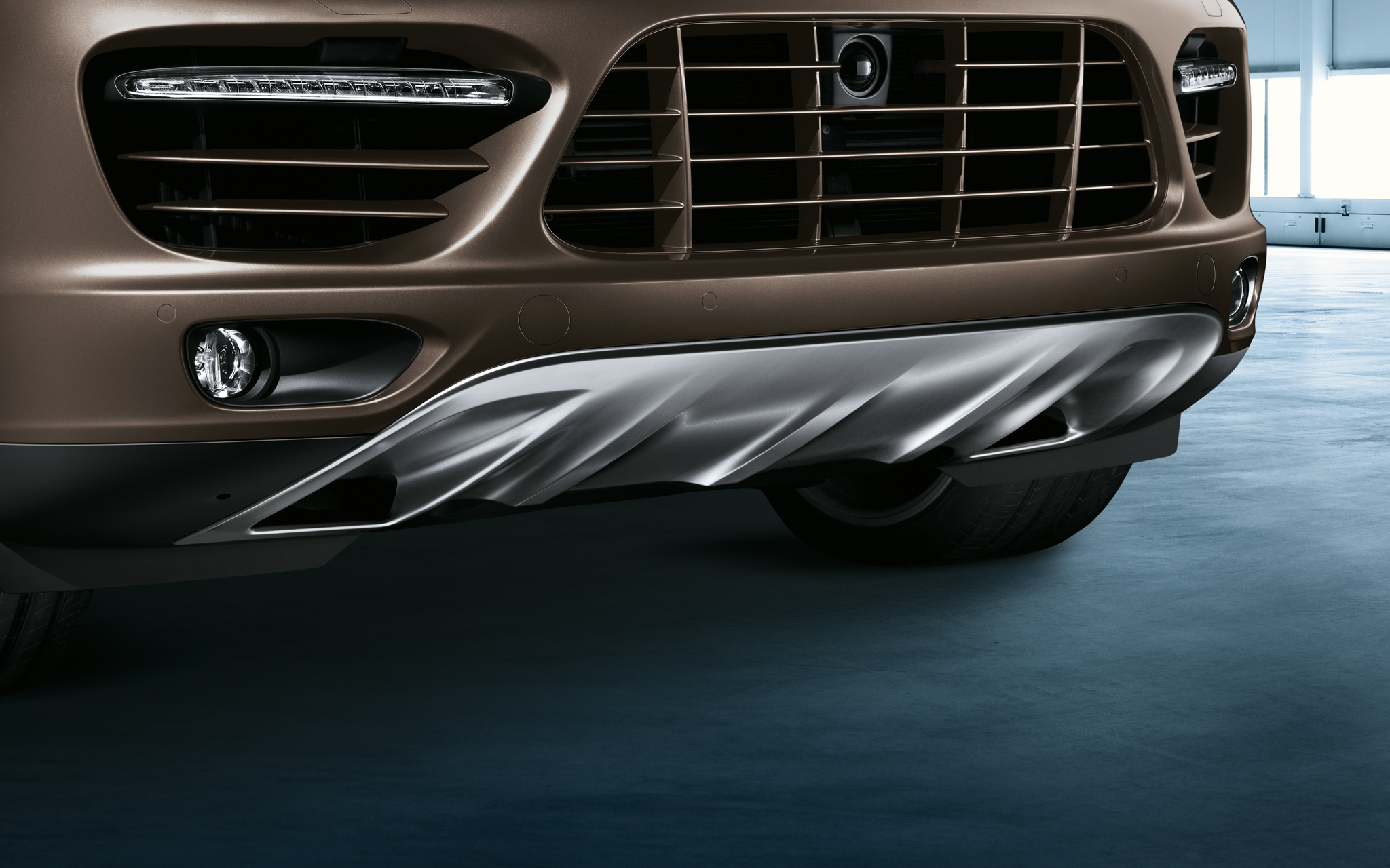 Porsche Cayenne Stainless Steel Front Skid Plate: RACCAR Automotive