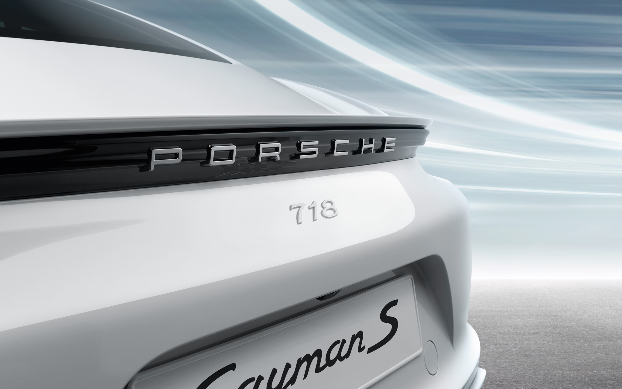 Porsche 718 High Gloss Black Logo: RACCAR Automotive