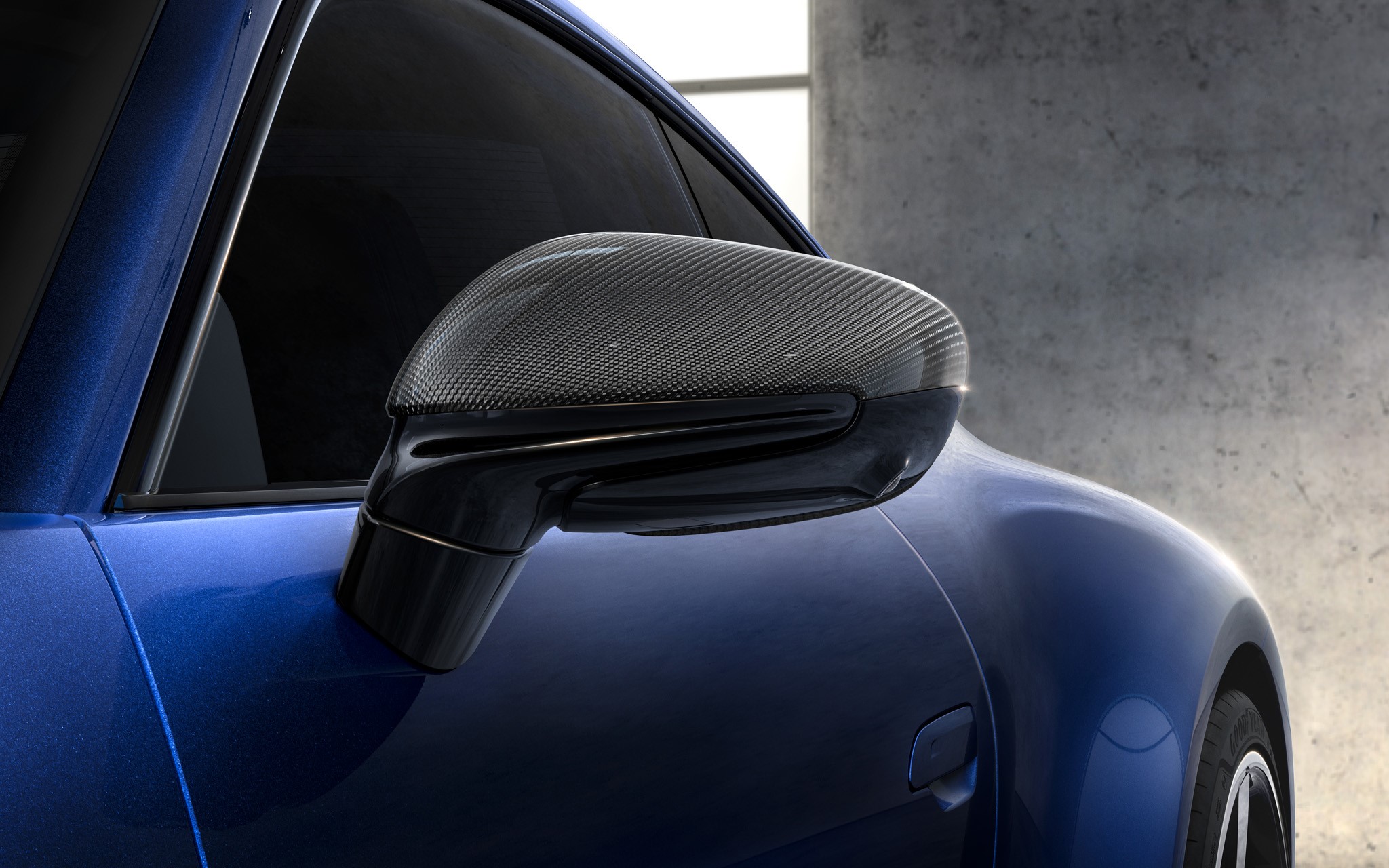 Exterior Upper Mirror Trims Made From Carbon Fiber for Porsche 911 ...