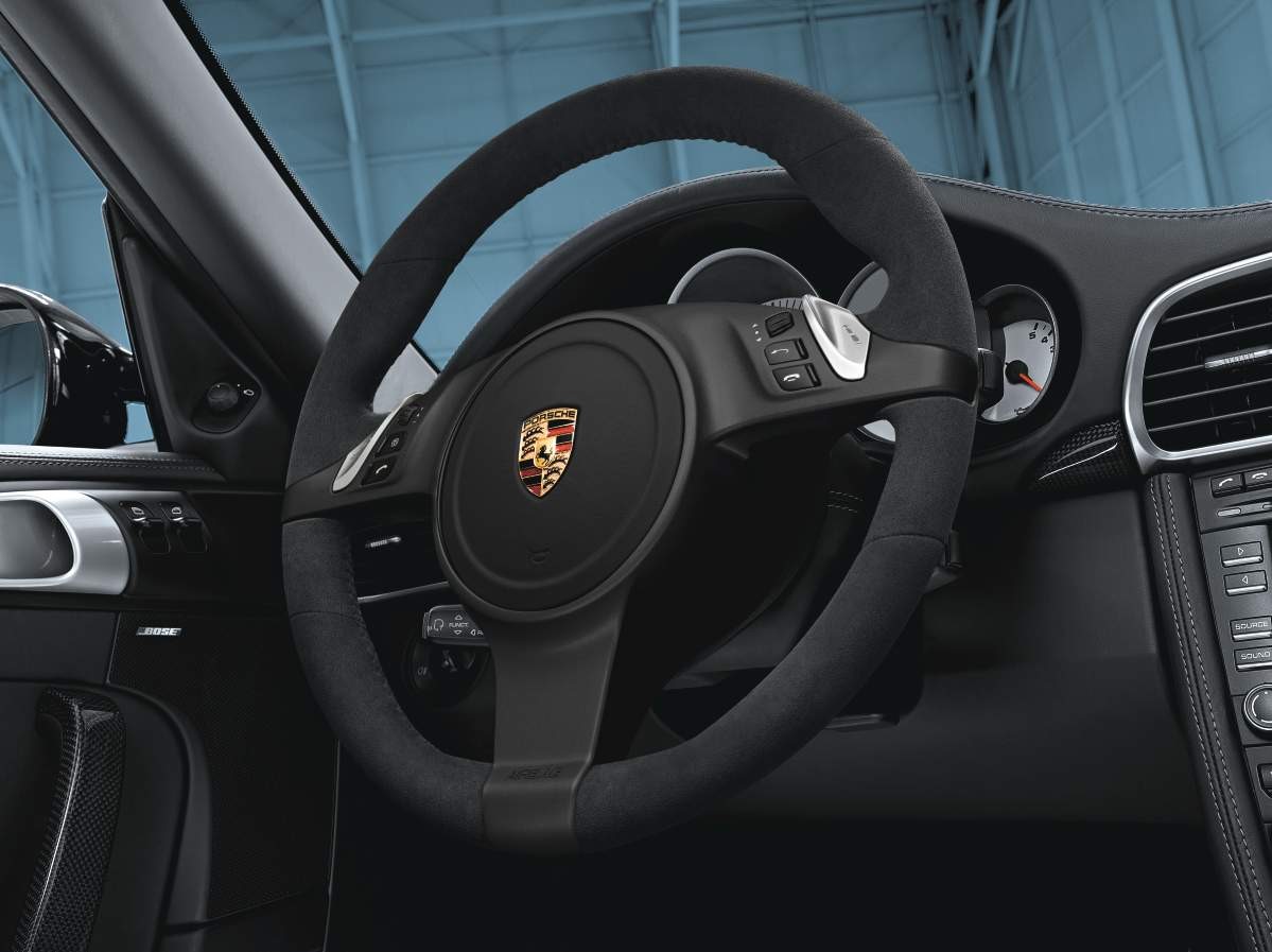 Porsche Multi-Function Steering Wheel in Alcantara - for 997-2/987-2: RACCAR Automotive
