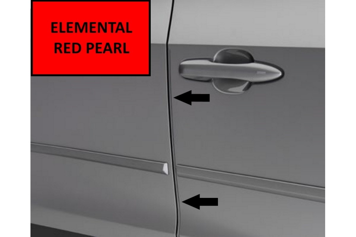 Subaru Accessory Door Edge Guards for Solterra - Elemental Red Pearl ...