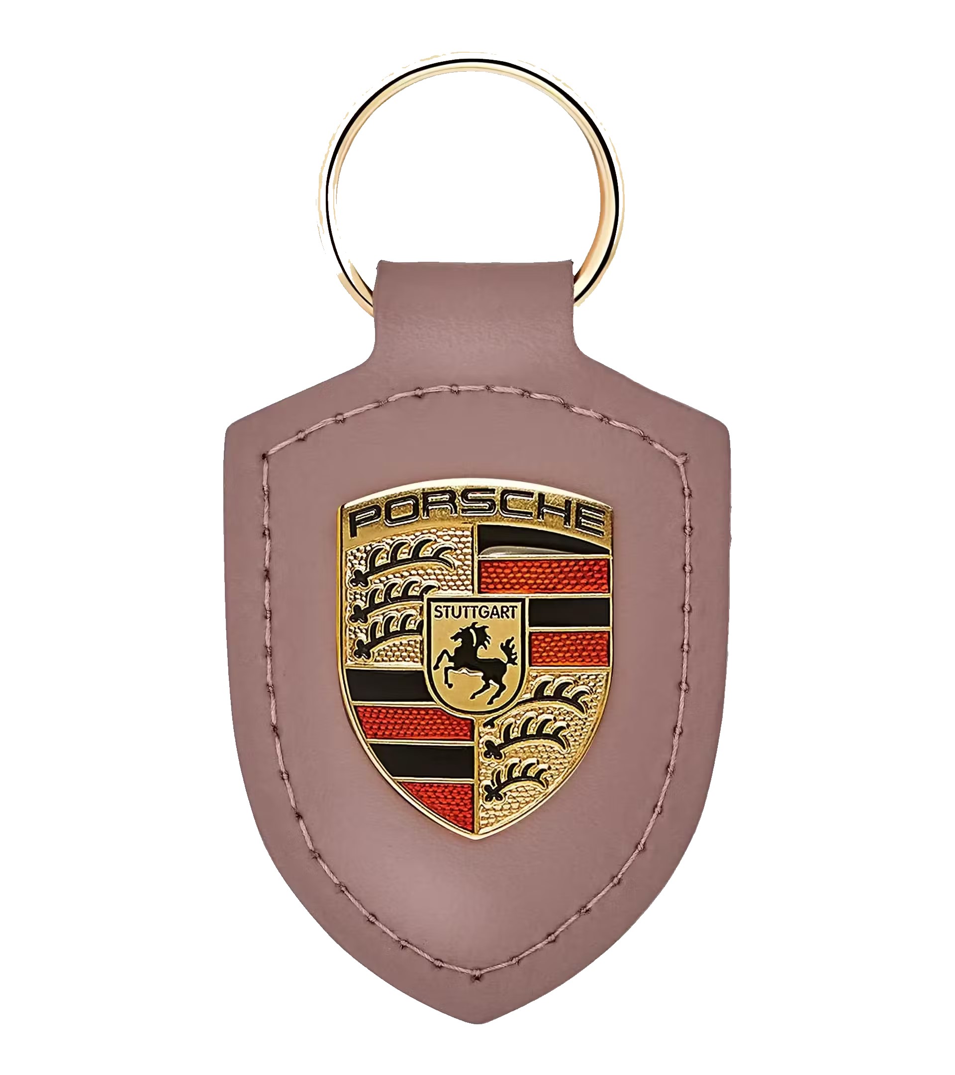 Porsche Crest Key Ring - Frozen Berry Metallic: RACCAR Automotive