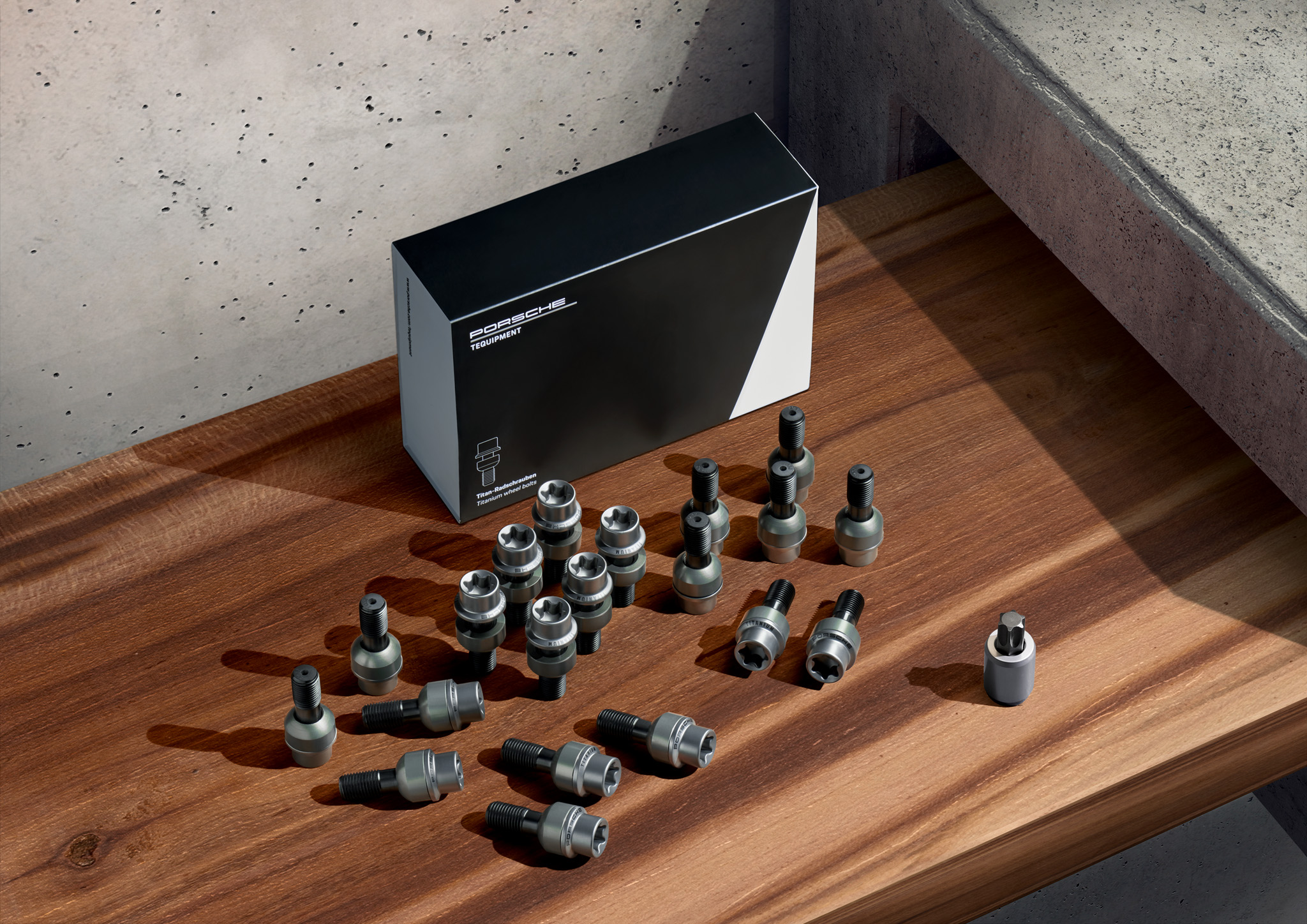 Porsche Titanium Wheel Bolts: RACCAR Automotive