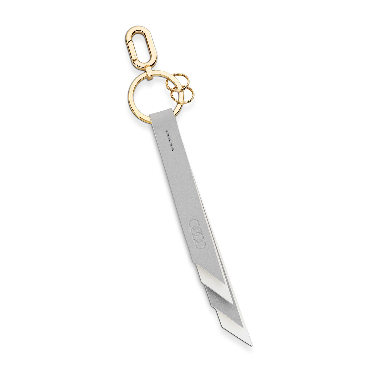 Audi Two-Tone Leather Key Ring: RACCAR Automotive