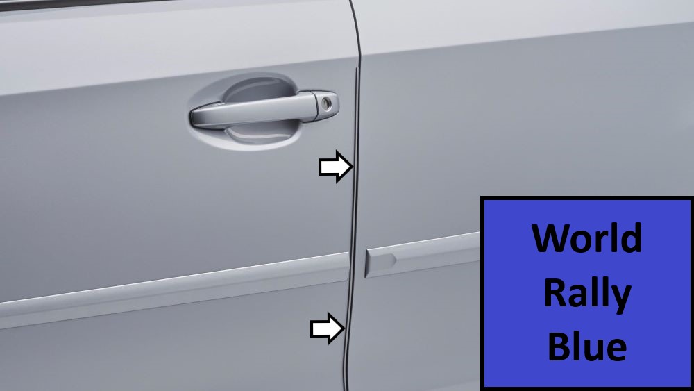 Subaru Accessory Door Edge Guard Kit STi WRX - World Rally Blue: RACCAR ...