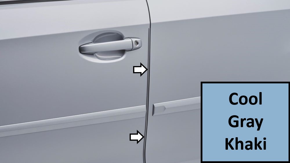 Subaru Accessory Door Edge Guard Kit STi WRX - Cool Gray Khaki: RACCAR ...